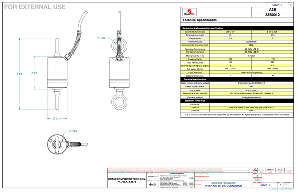 Mechanical Anti Two Block Switch for Crane – BTS Crane Parts Store