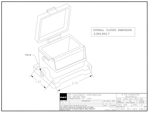 6 Pin Receptacle Kit PAT Hirschmann Anti Two Block – BTS Crane Parts Store