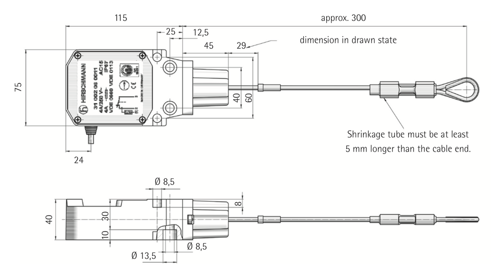 031-002-060-011 PAT Hirschmann Anti Two Block A2B | ORIGINAL EQUIPMENT ...